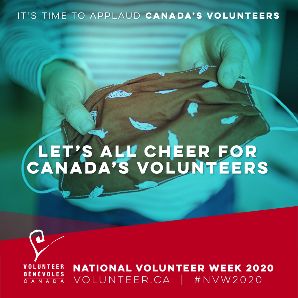 Let’s all cheer for Canada’s volunteers during National Volunteer Week ...